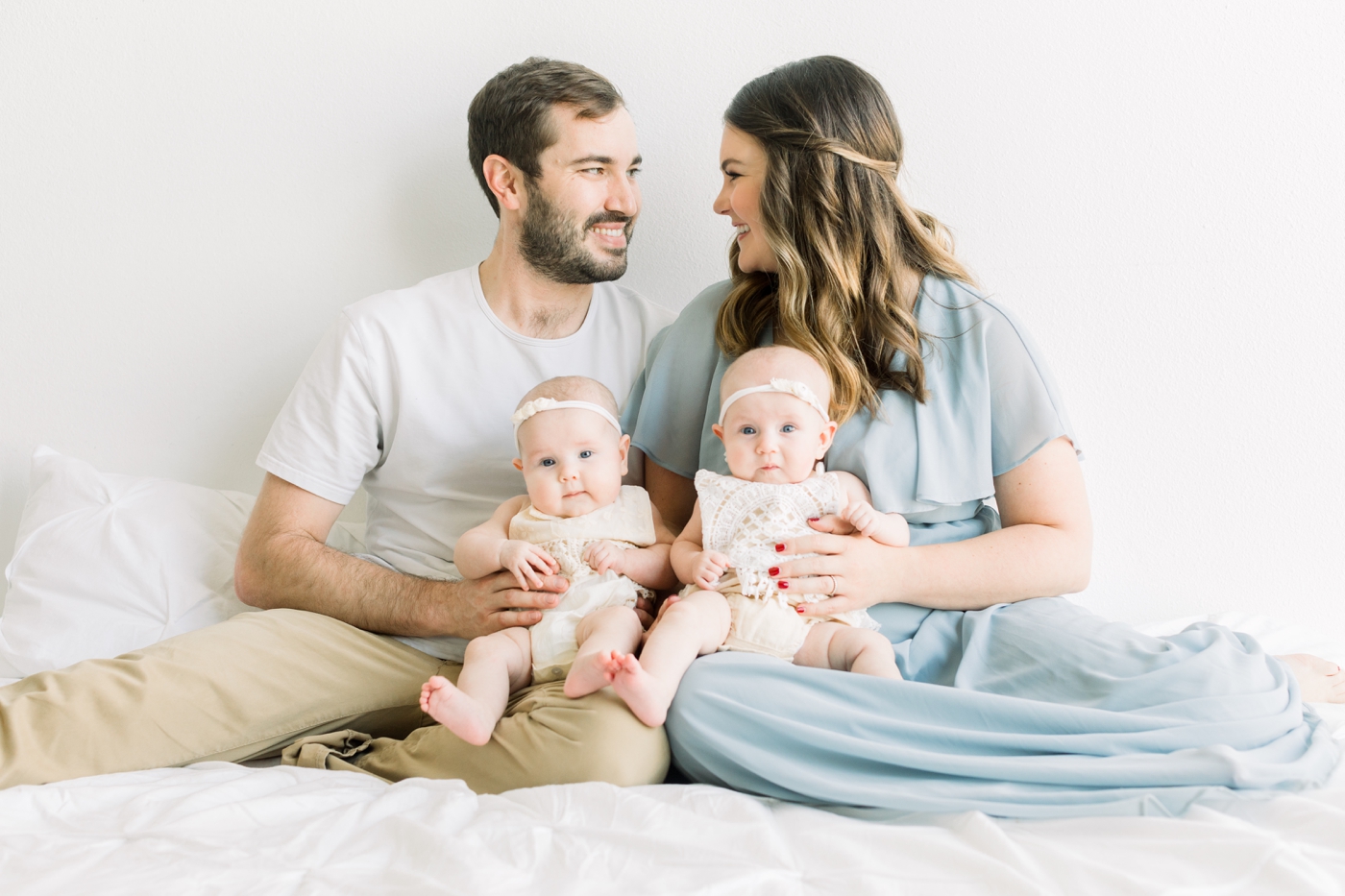 Studio Session with the Happiest Twin Girls | Family Photography in Austin